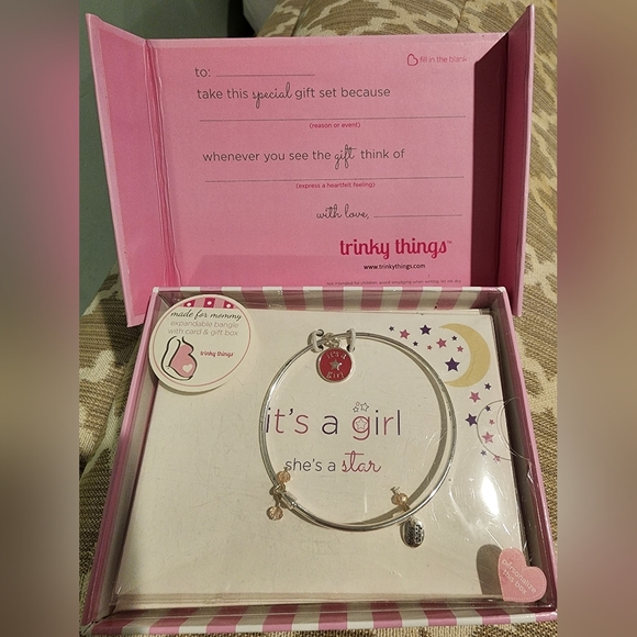 Jewelry | Trinky Things Bracelet Gift Set Its A Girl Mom To Be Gift ...